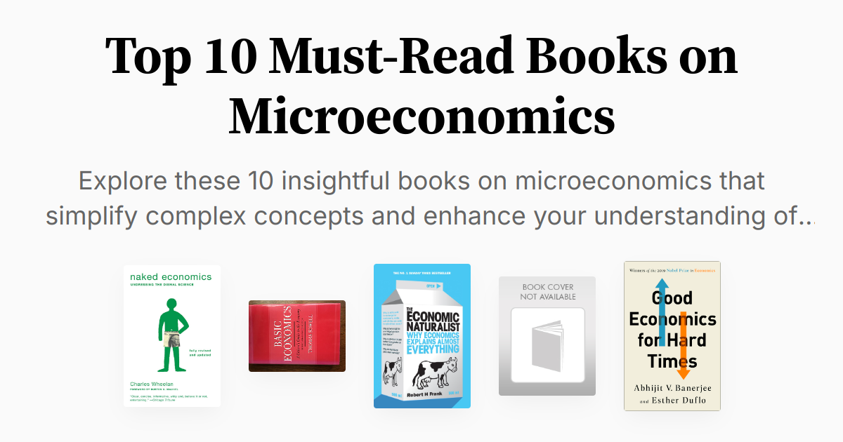 Top 10 Must-Read Books on Microeconomics | Summary & Audio