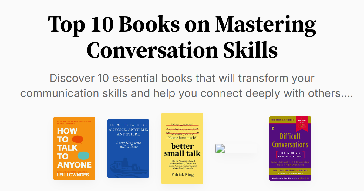 Top 10 Books on Mastering Conversation Skills | Summary & Audio