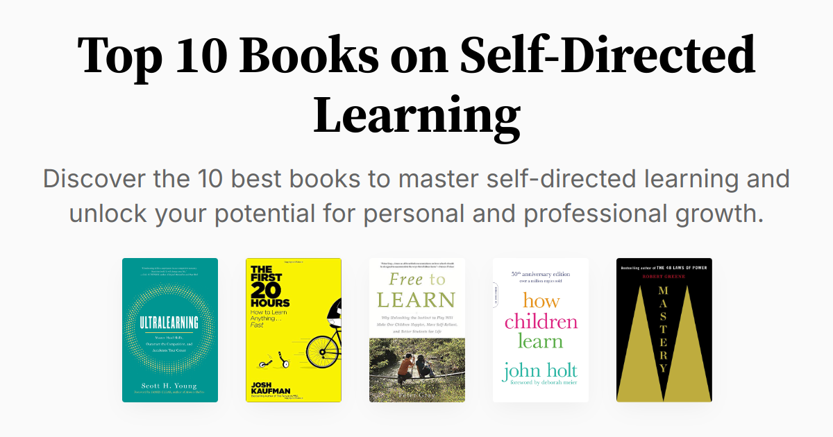 Top 10 Books on Self-Directed Learning | Summary & Audio