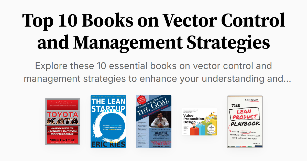Top 10 Books on Vector Control and Management Strategies | Summary & Audio