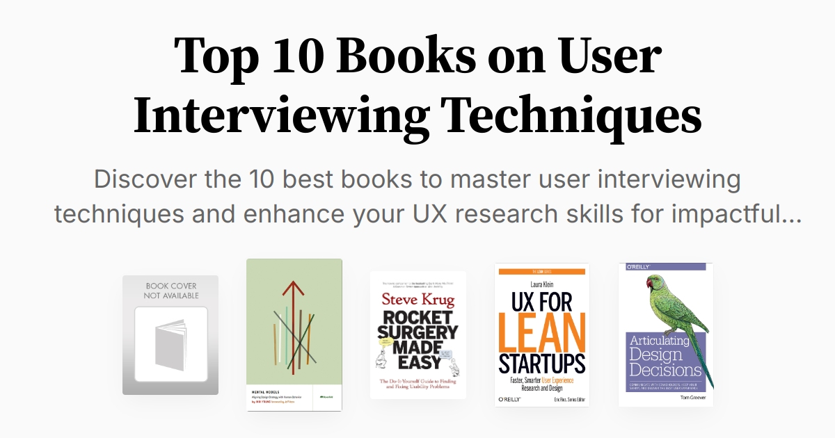 Top 10 Books on User Interviewing Techniques | Summary & Audio