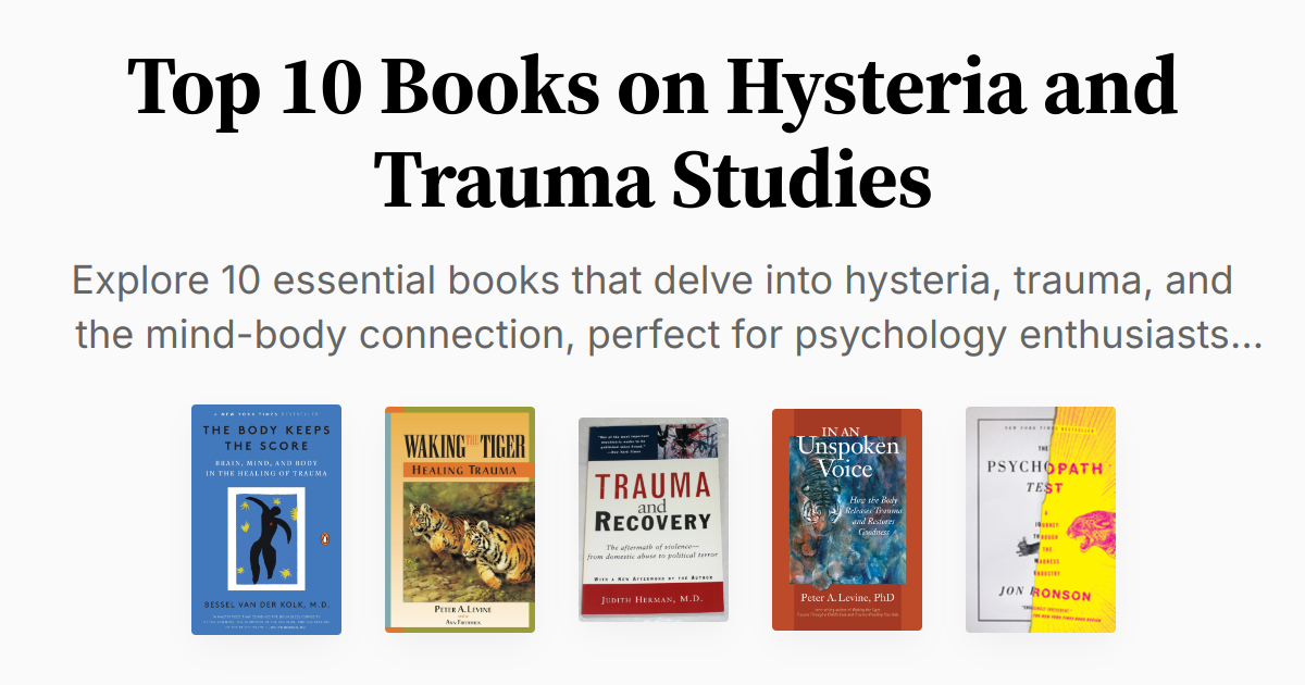 Top 10 Books on Hysteria and Trauma Studies | Summary & Audio