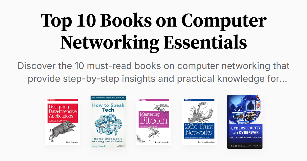 Top 10 Books on Computer Networking Essentials | Summary & Audio