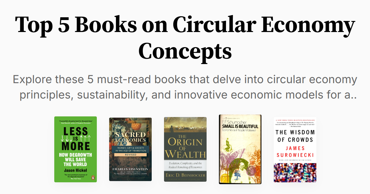 Top 5 Books on Circular Economy Concepts | Summary & Audio