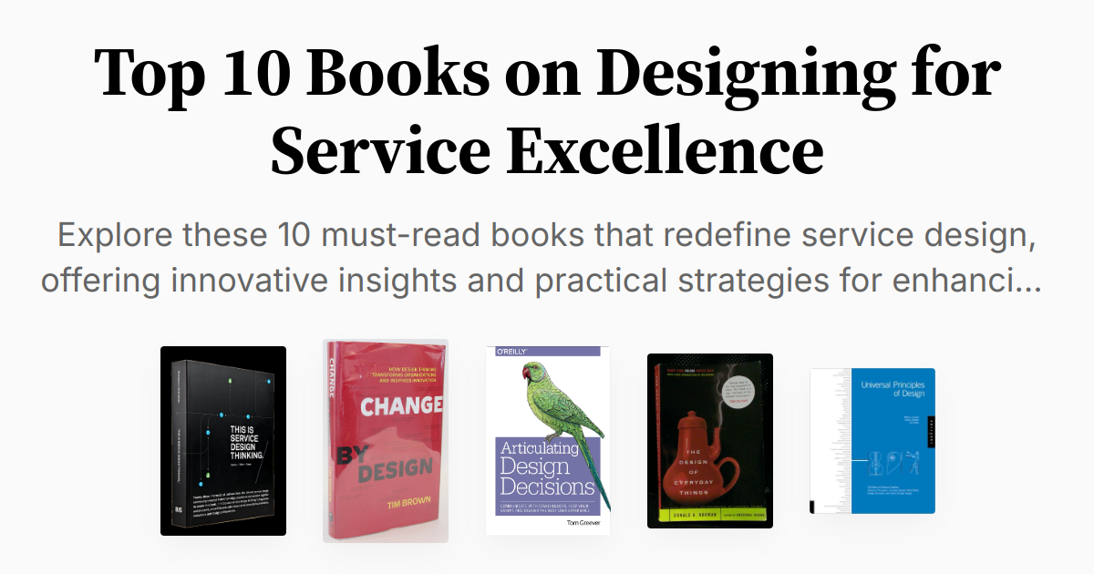 Top 10 Books on Designing for Service Excellence | Summary & Audio