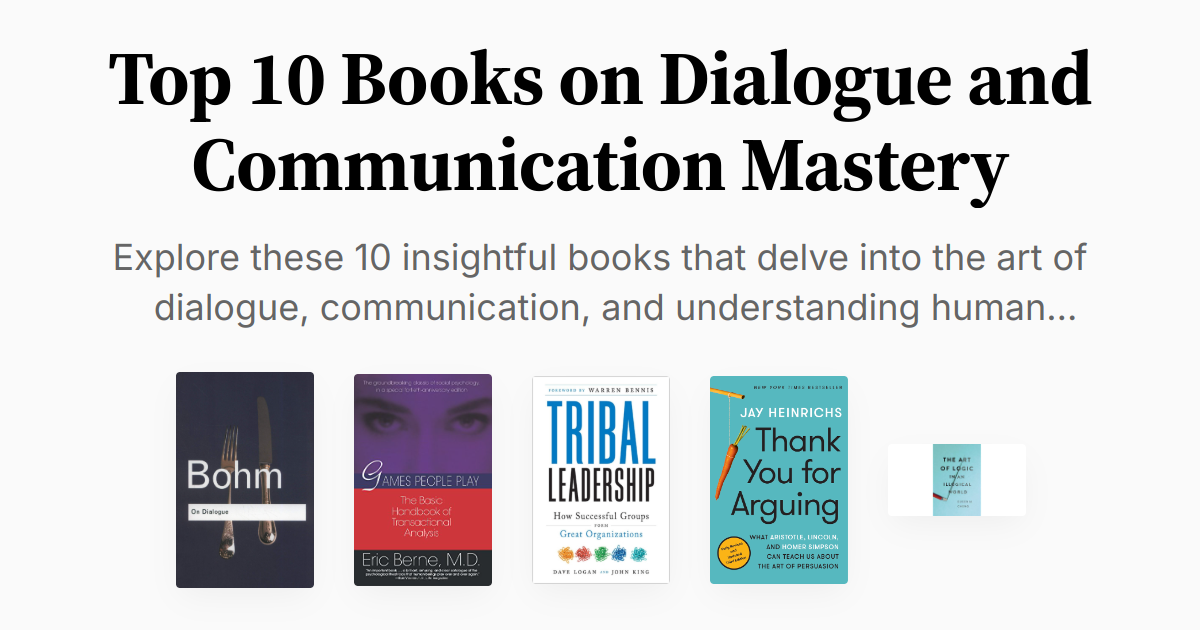 Top 10 Books on Dialogue and Communication Mastery | Summary & Audio