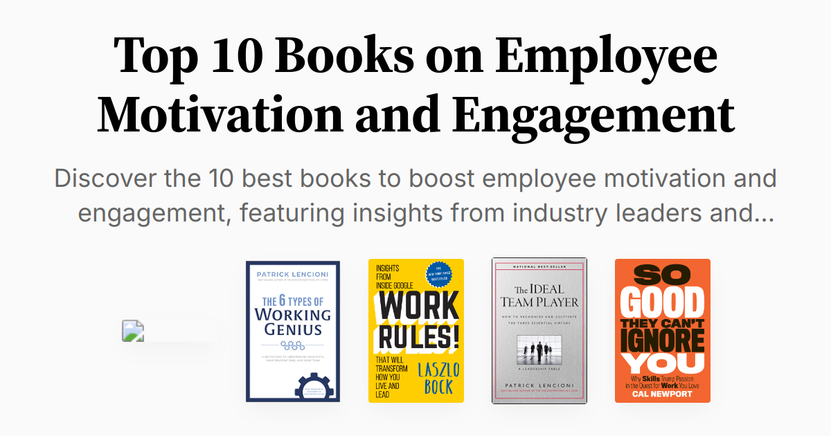 Top 10 Books on Employee Motivation and Engagement | Summary & Audio