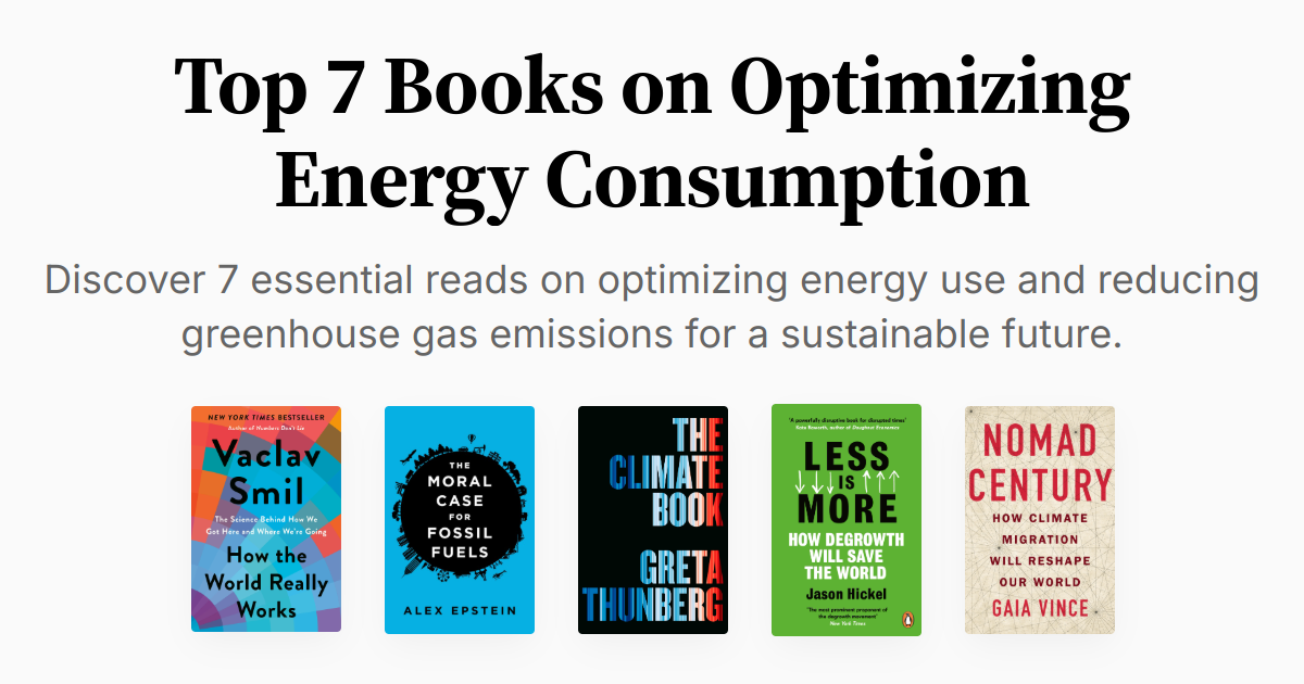 Top 7 Books on Optimizing Energy Consumption | Summary & Audio
