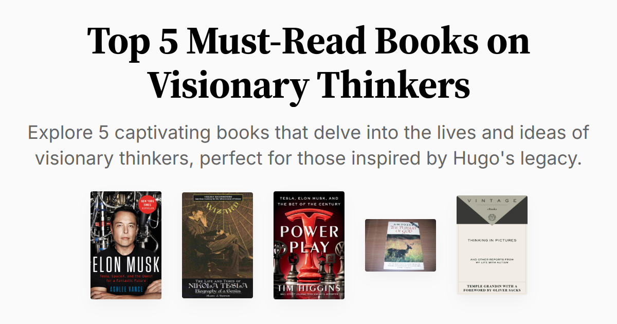 Top 5 Must-Read Books on Visionary Thinkers | Summary & Audio