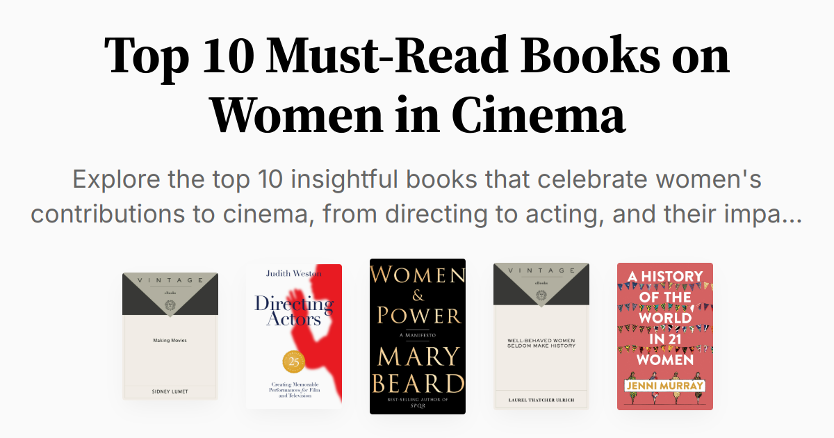 Top 10 Must-Read Books on Women in Cinema | Summary & Audio