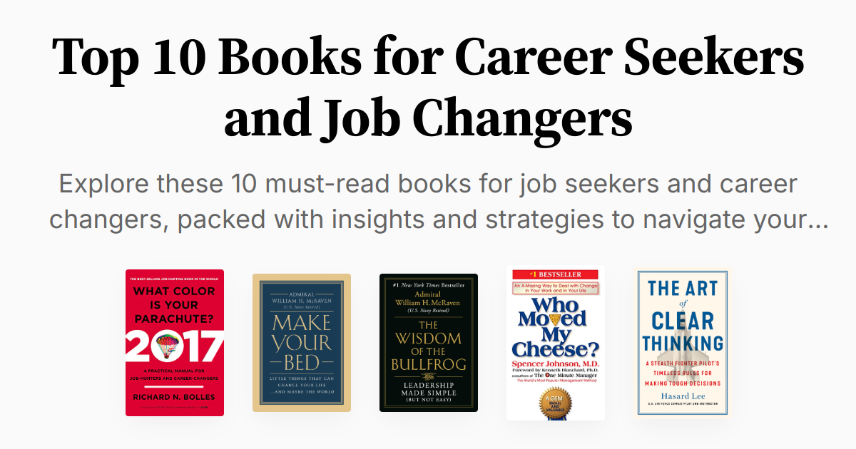 Top 10 Books for Career Seekers and Job Changers | Summary & Audio