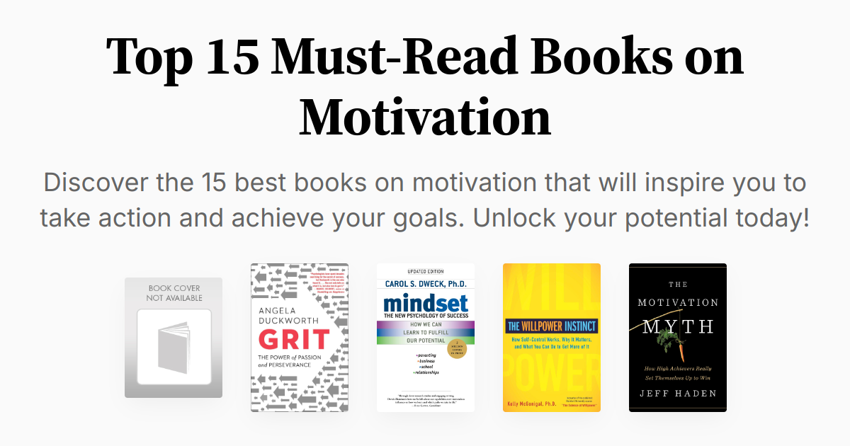 Top 15 Must-Read Books on Motivation | Summary & Audio