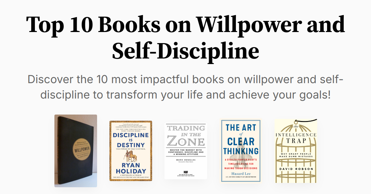 Top 10 Books on Willpower and Self-Discipline | Summary & Audio