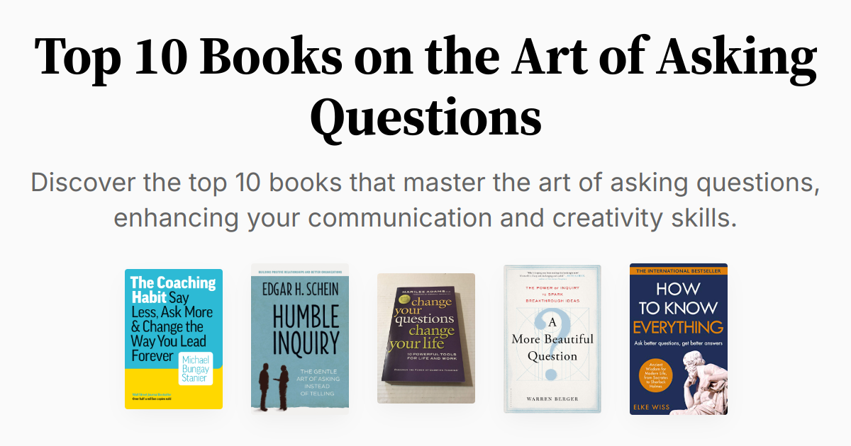 Top 10 Books on the Art of Asking Questions | Summaries & Audio
