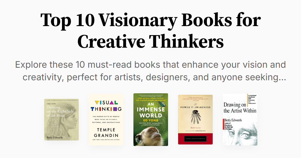 Top 10 Visionary Books for Creative Thinkers | Summary & Audio