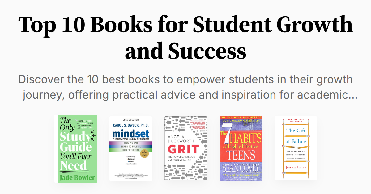 Top 10 Books for Student Growth and Success | Summary & Audio