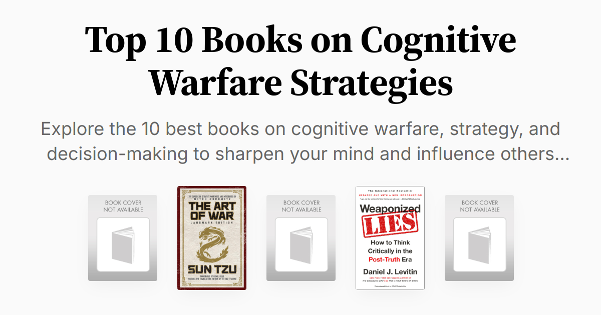 Top 10 Books on Cognitive Warfare Strategies | Summary & Audio