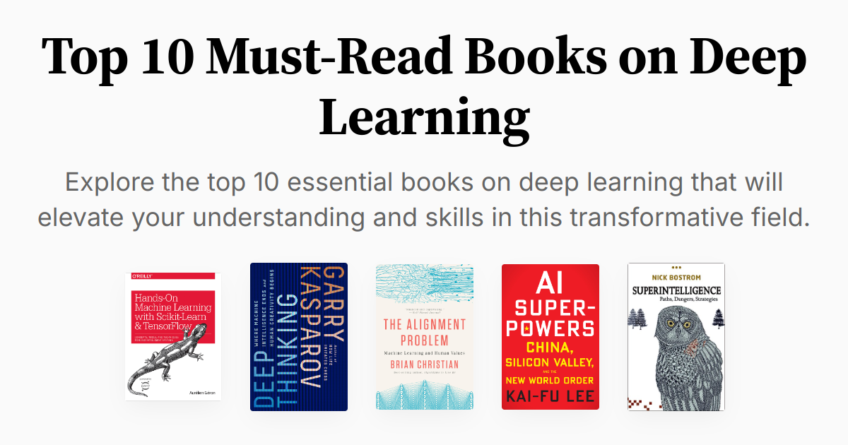 Top 10 Must-Read Books on Deep Learning | Summaries & Audio