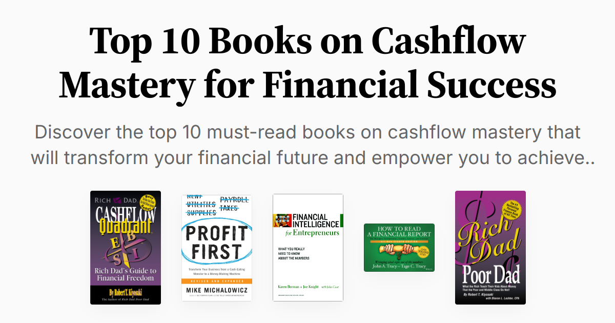 Top 10 Books on Cashflow Mastery for Financial Success | Summary & Audio