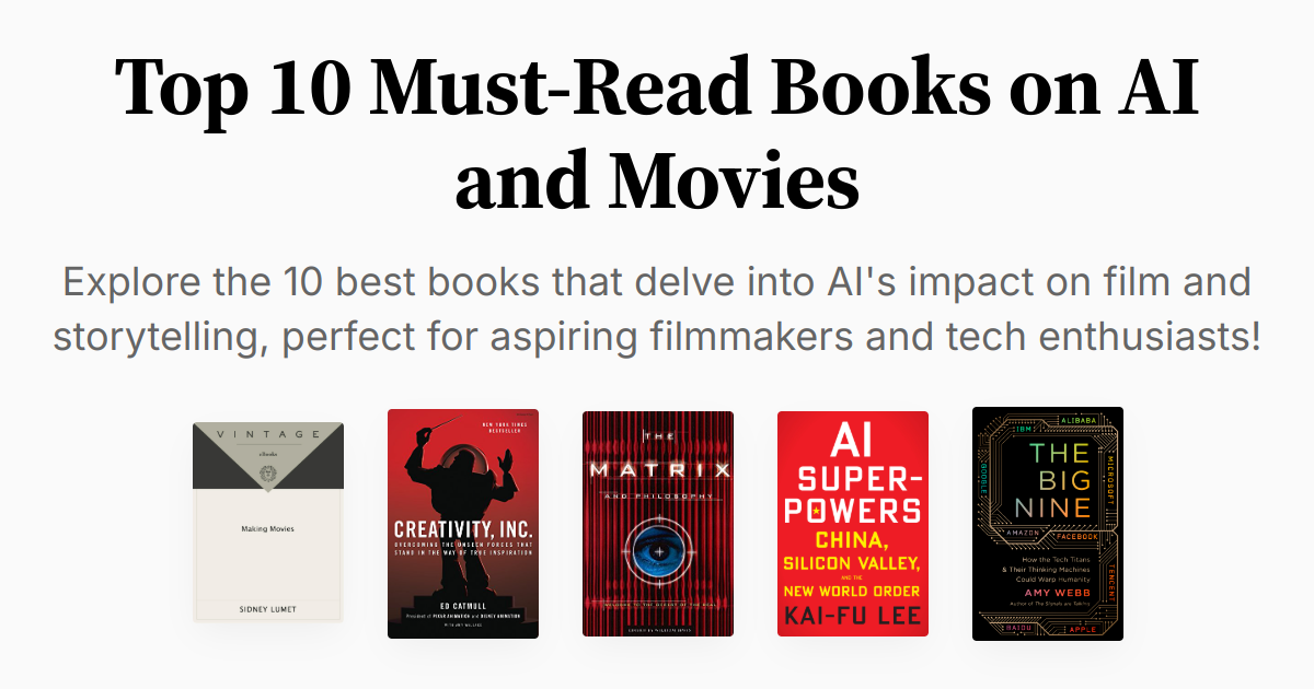 Top 10 Must-Read Books on AI and Movies | Summary & Audio