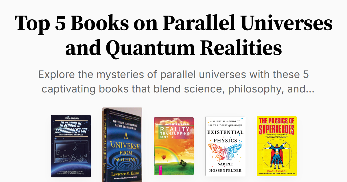 Top 5 Books on Parallel Universes and Quantum Realities | Summary & Audio