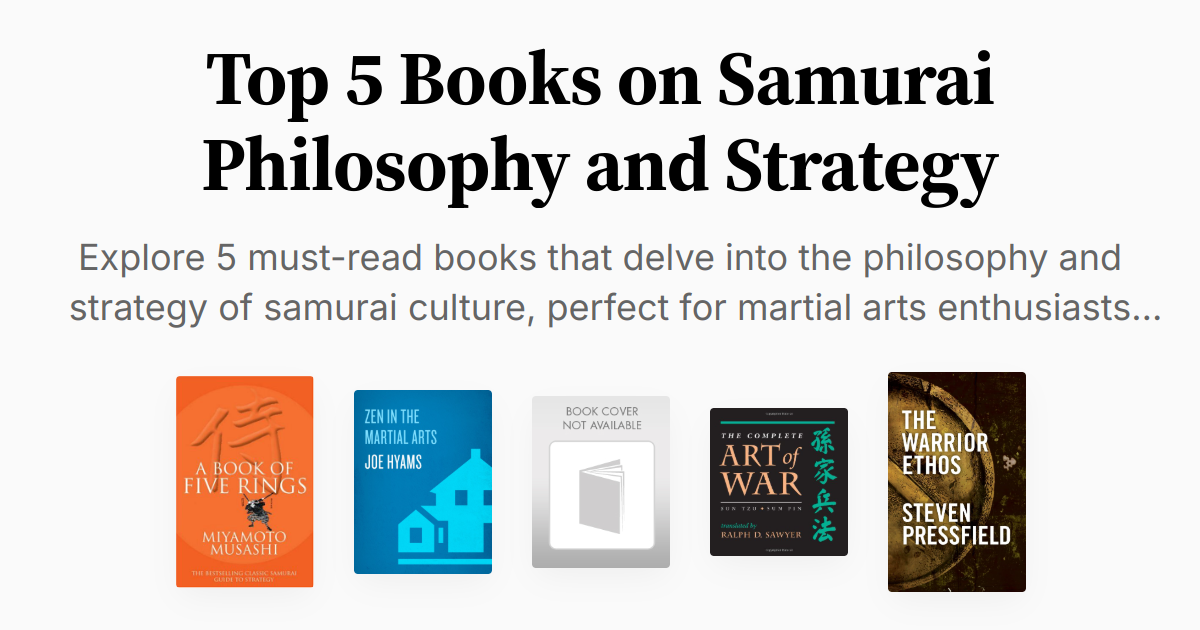 Top 5 Books on Samurai Philosophy and Strategy | Summary & Audio