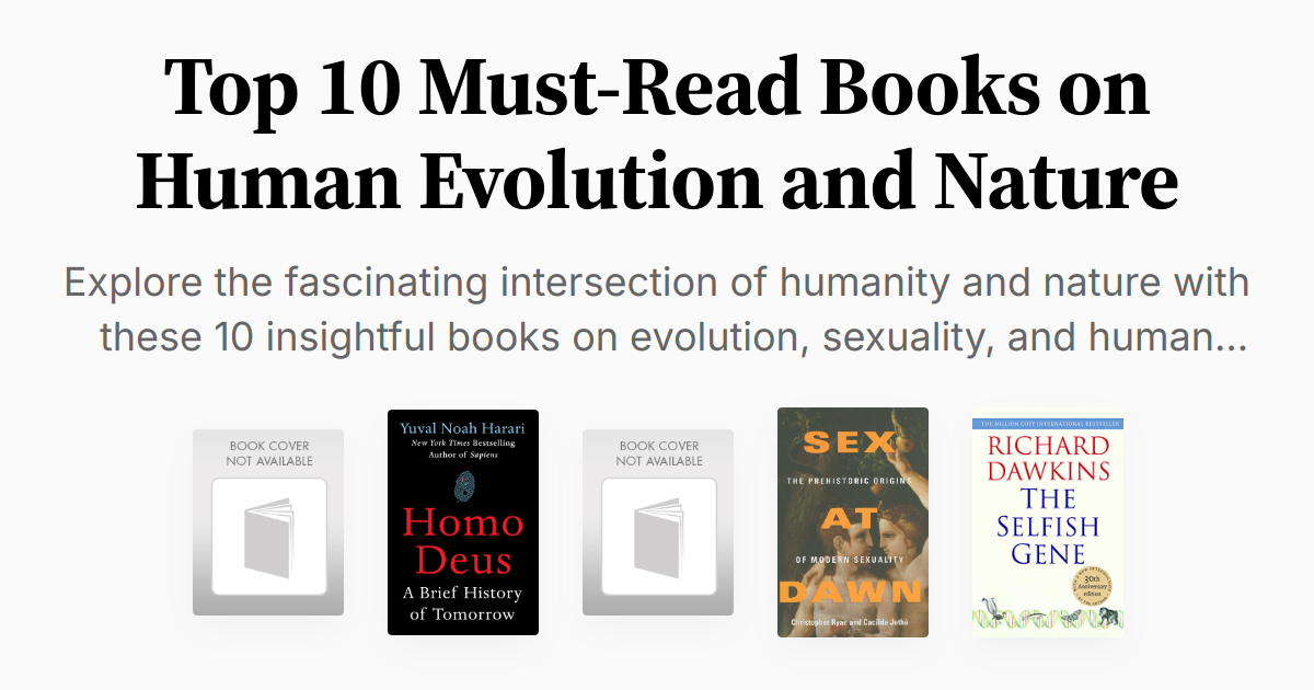 Top 10 Must-Read Books on Human Evolution and Nature | Summary & Audio