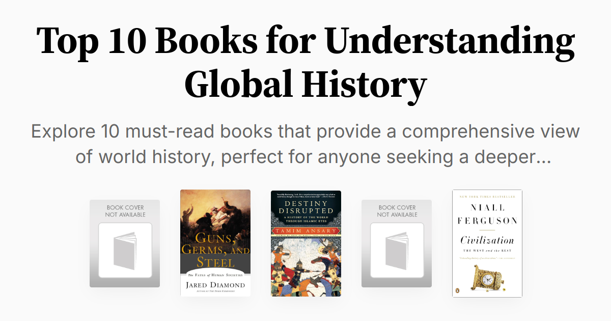 Top 10 Books for Understanding Global History | Summary & Audio