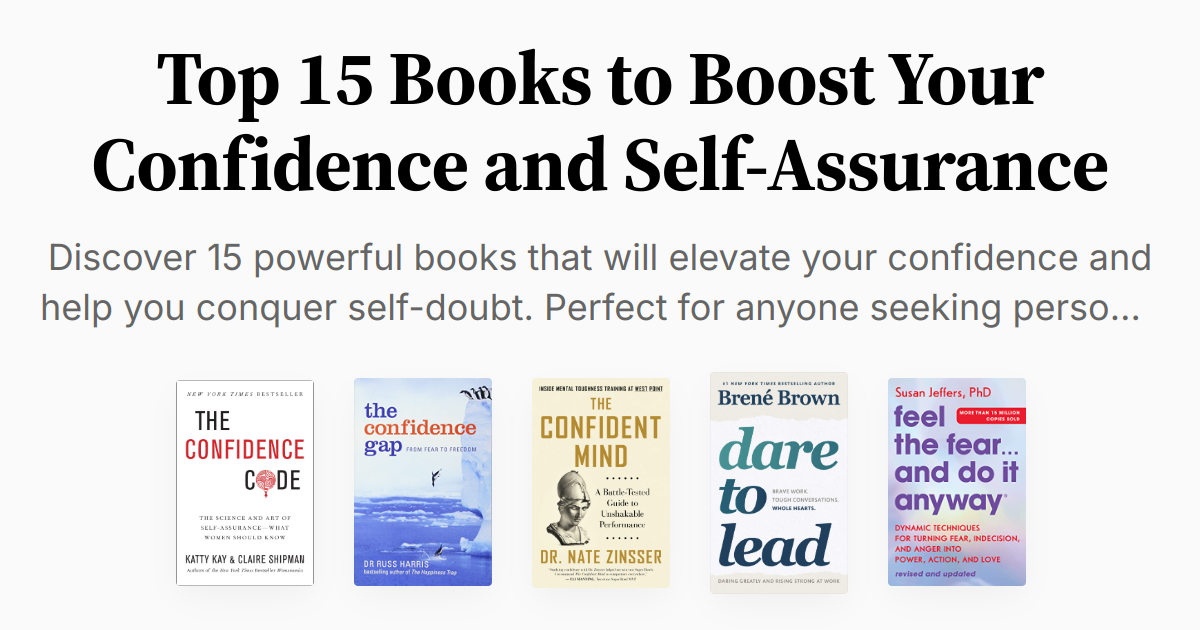 Top 15 Books to Boost Your Confidence and Self-Assurance | Summary & Audio