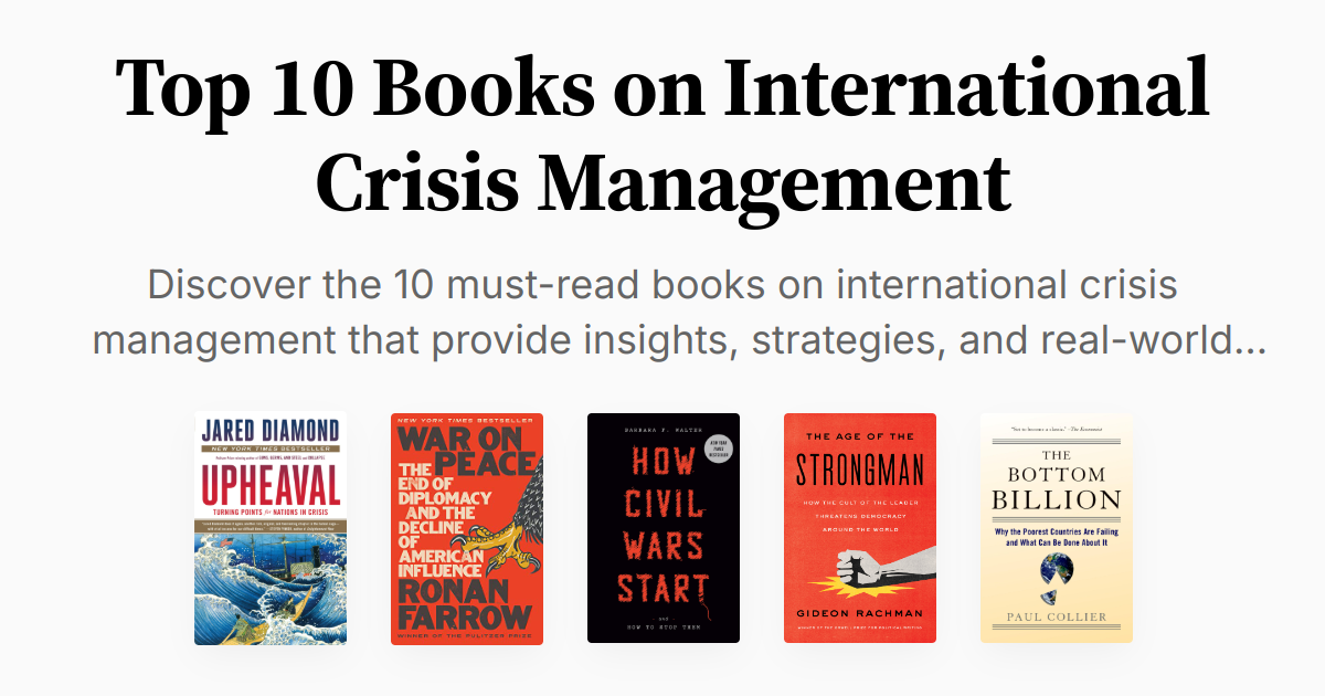 Top 10 Books on International Crisis Management | Summary & Audio