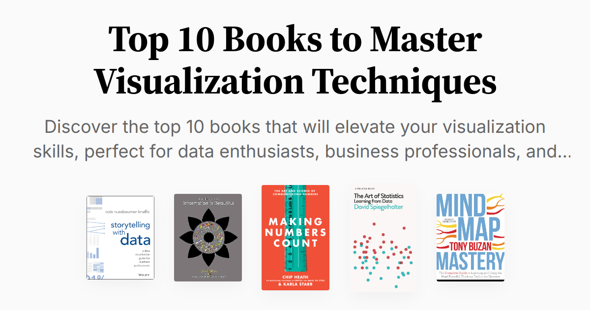 Top 10 Books to Master Visualization Techniques | Summary & Audio