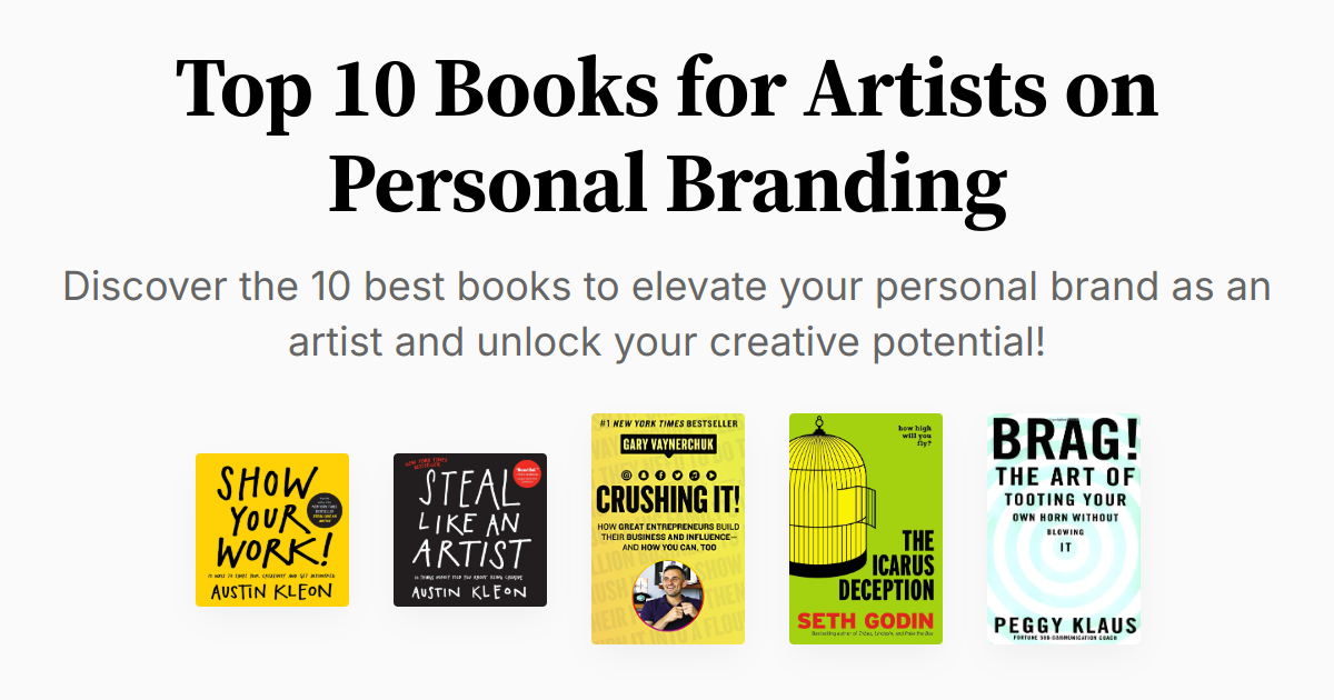 Top 10 Books for Artists on Personal Branding | Summary & Audio