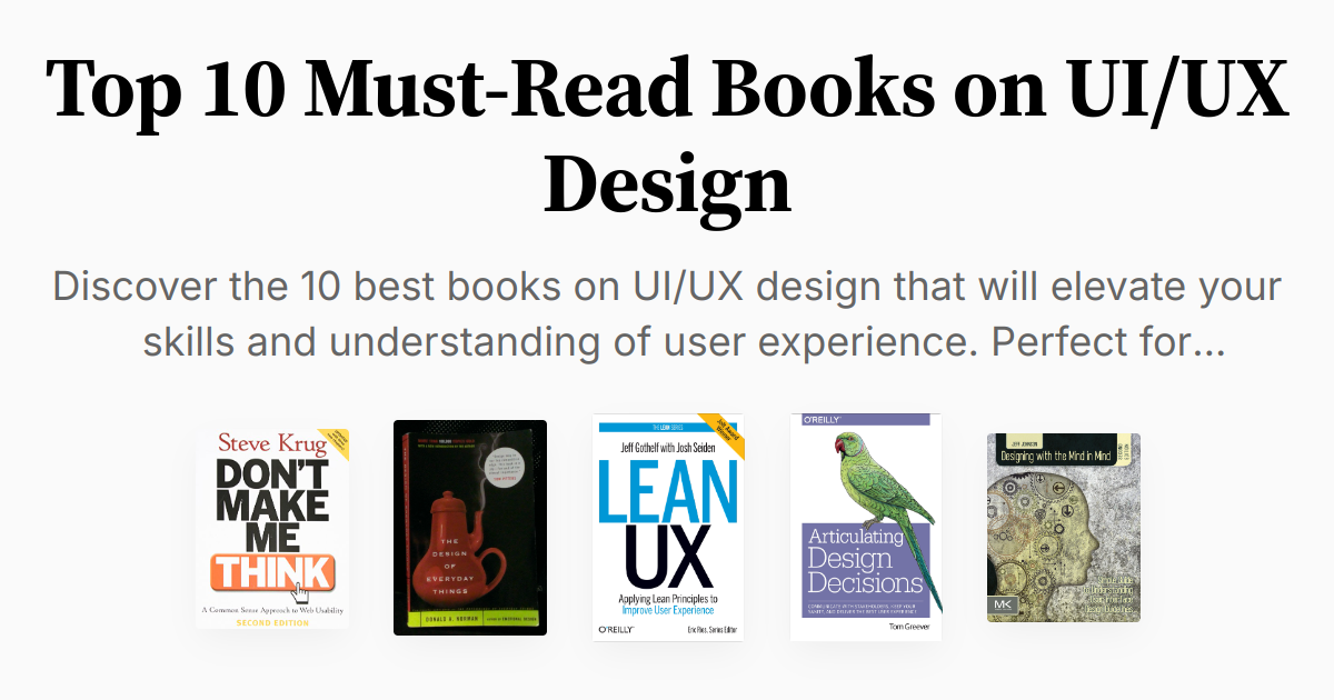 Top 10 Must-Read Books on UI/UX Design | Summary & Audio