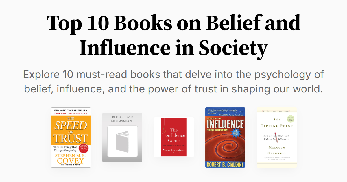 Top 10 Books on Belief and Influence in Society | Саммари и аудио