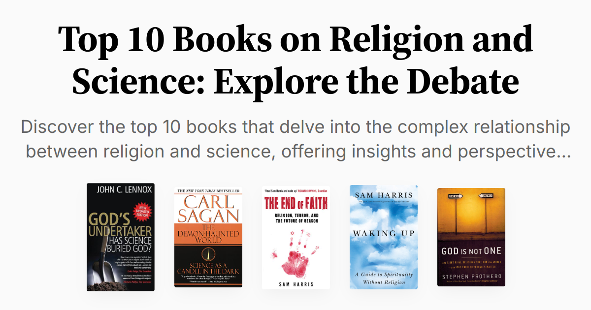 Top 10 Books on Religion and Science: Explore the Debate | Summary & Audio