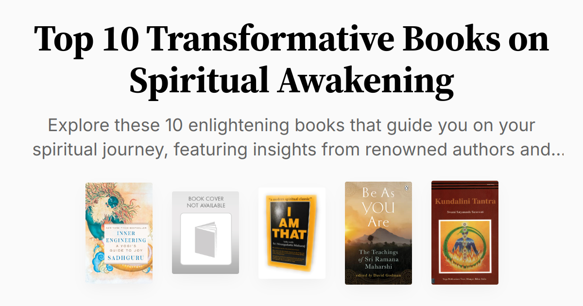 Top 10 Transformative Books on Spiritual Awakening | Summary & Audio