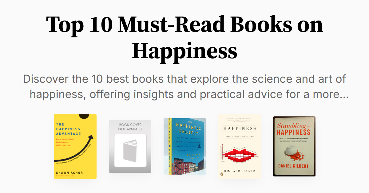 Top 10 Must-Read Books on Happiness | Summary & Audio