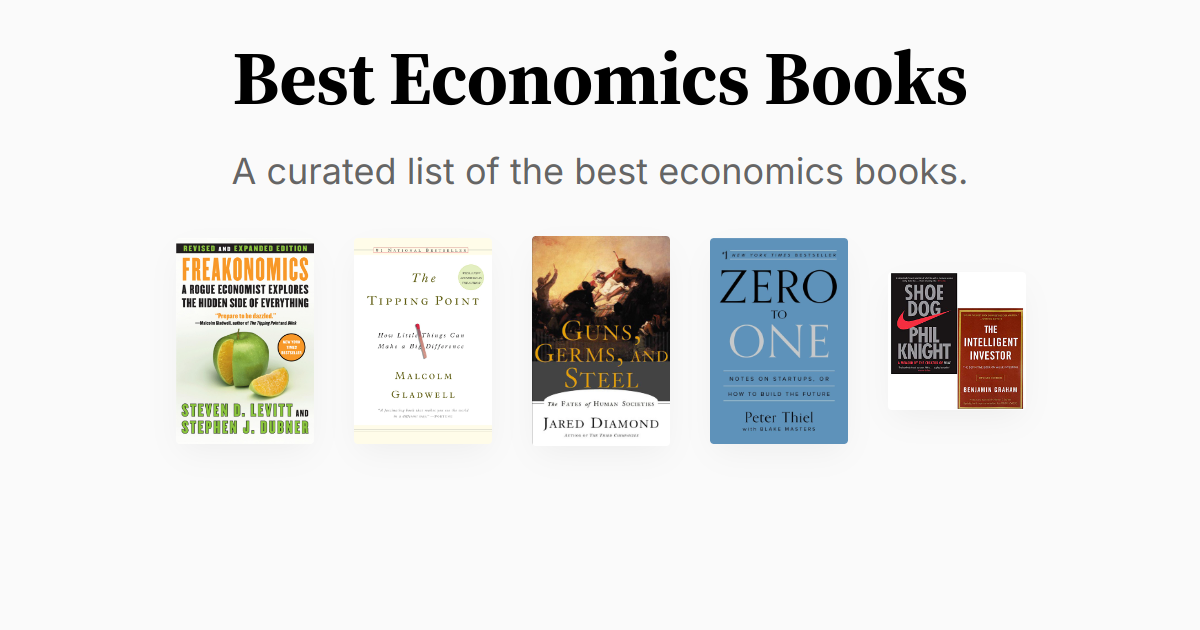 Best Economics Books | Summary & Audio