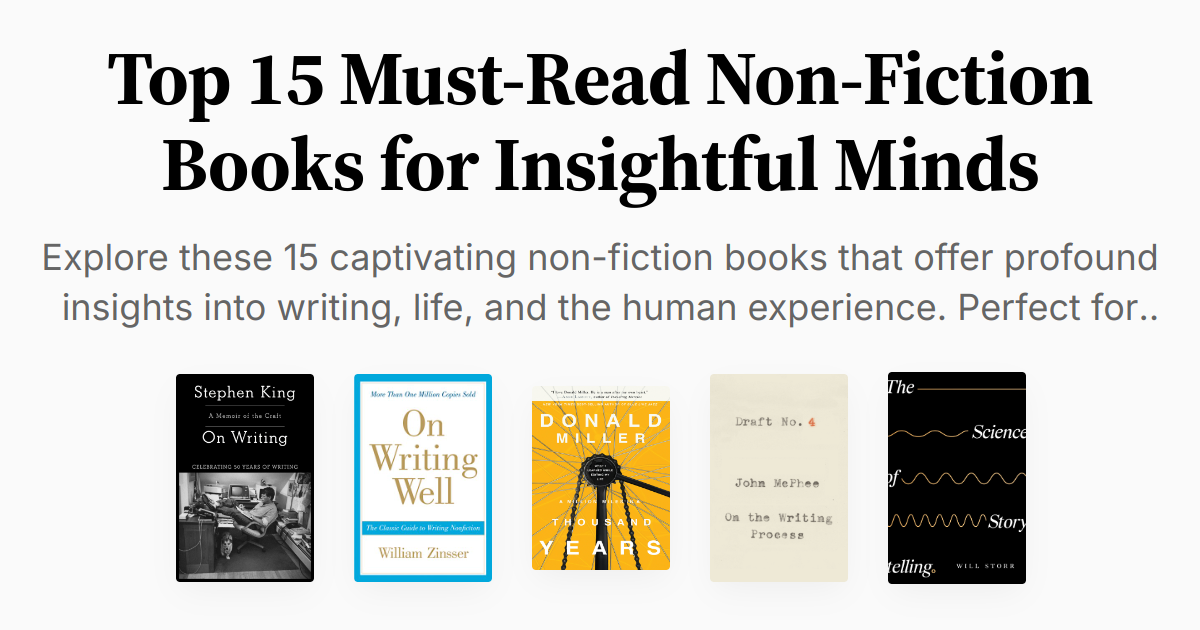 Top 15 Must-Read Non-Fiction Books for Insightful Minds | Summary & Audio