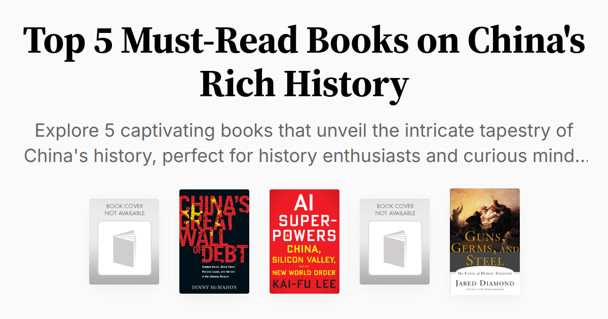 Top 5 Must-Read Books on China's Rich History | Summary & Audio
