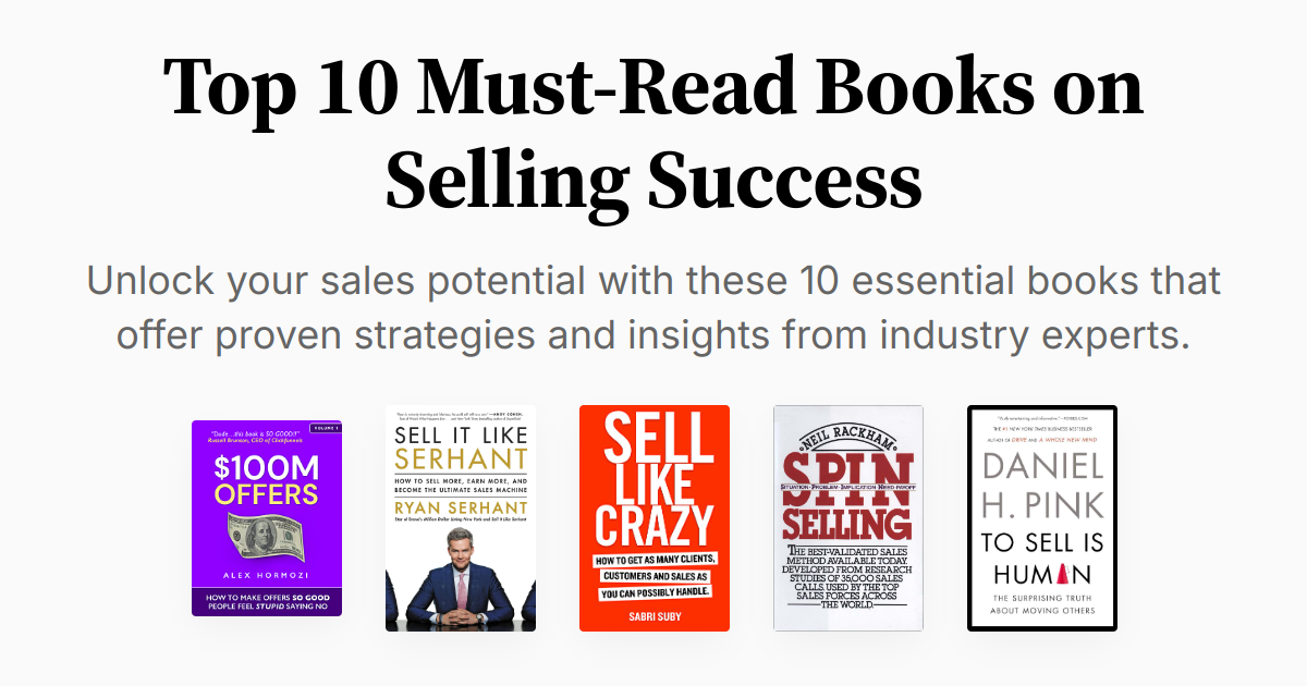 Top 10 Must-Read Books on Selling Success | Summary & Audio