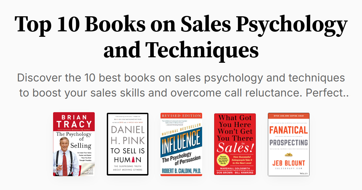 Top 10 Books on Sales Psychology and Techniques | Summary & Audio