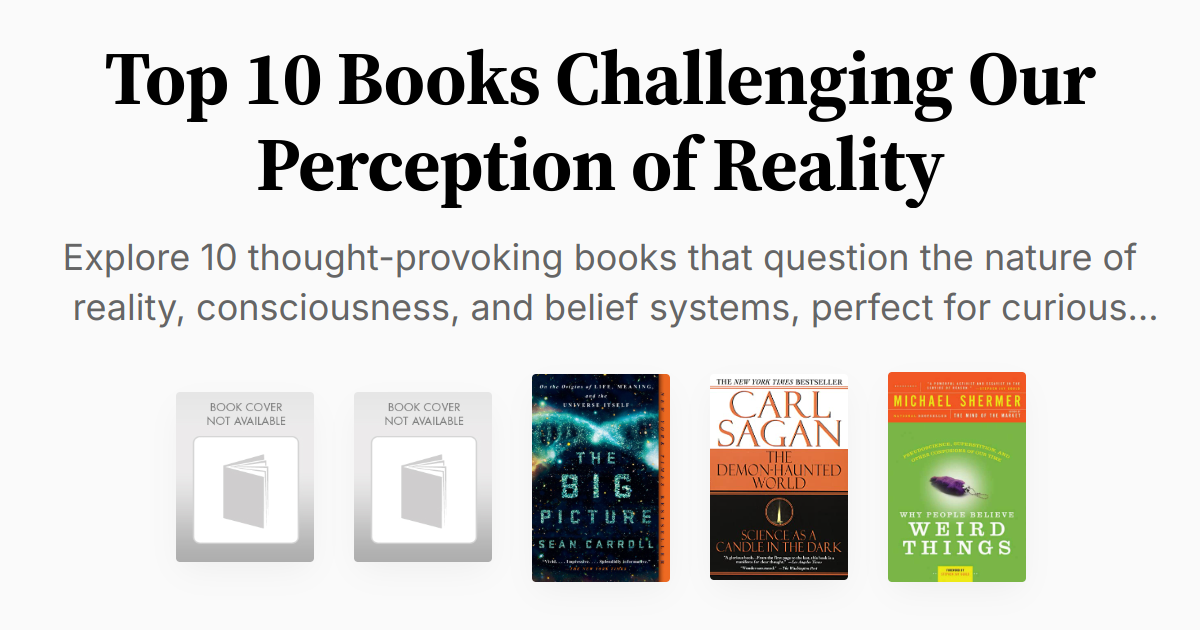 Top 10 Books Challenging Our Perception of Reality | Summary & Audio