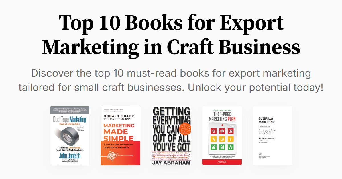 Top 10 Books for Export Marketing in Craft Business | Summaries & Audio