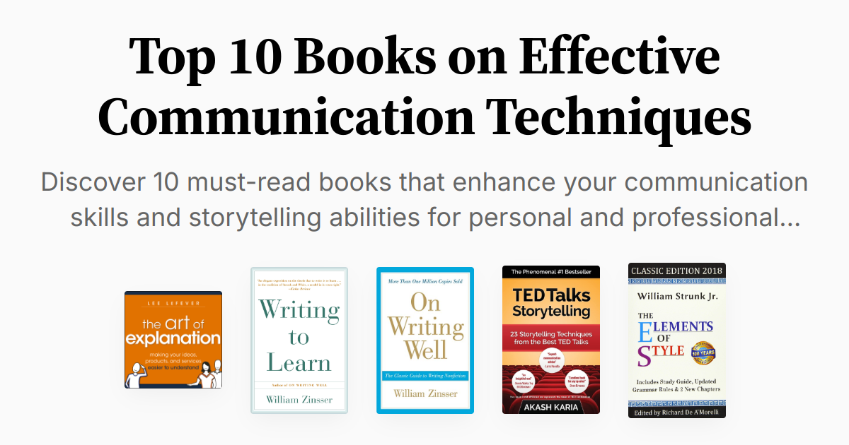 Top 10 Books on Effective Communication Techniques | Summary & Audio