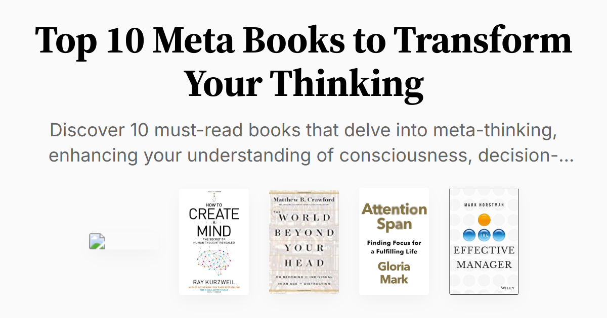 Top 10 Meta Books to Transform Your Thinking | Summary & Audio