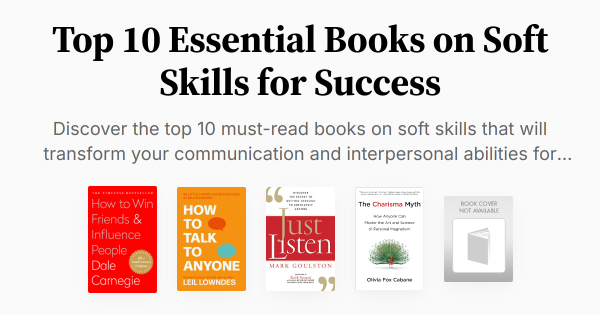 Top 10 Essential Books on Soft Skills for Success | Summary & Audio