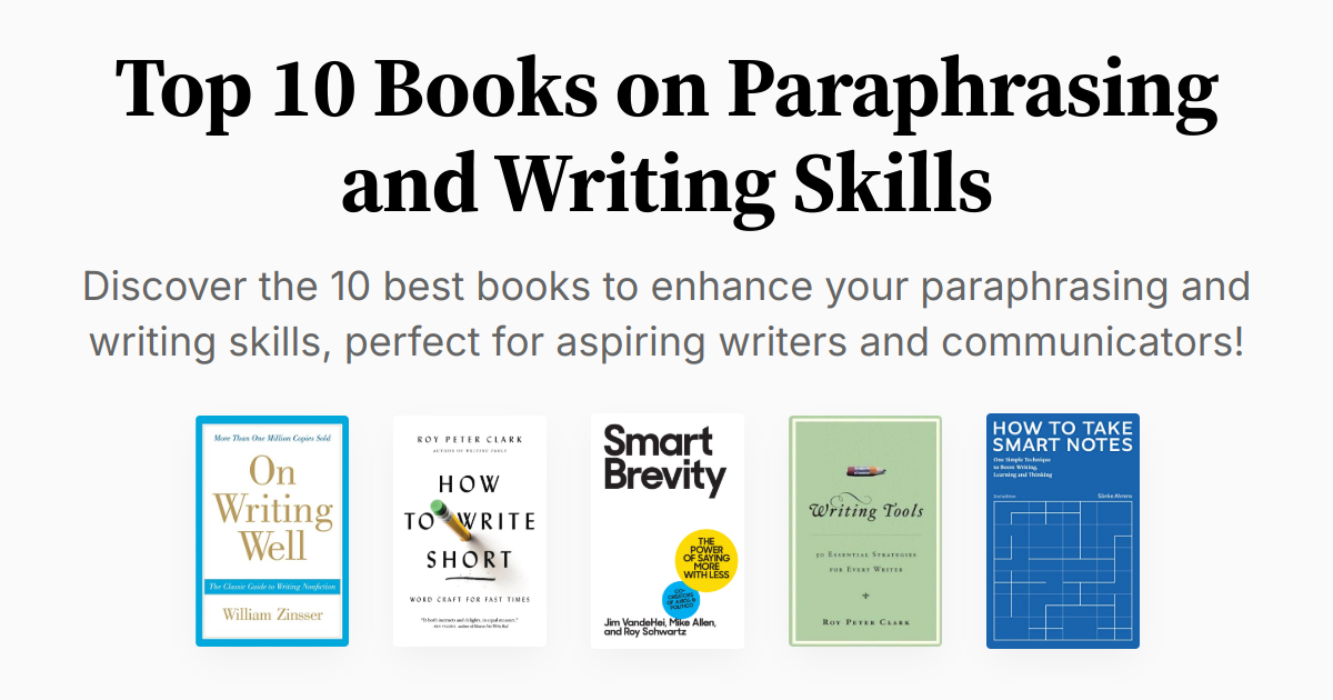 Top 10 Books on Paraphrasing and Writing Skills | Summary & Audio