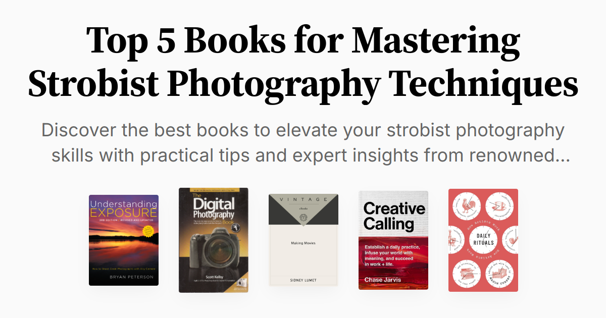 Top 5 Books for Mastering Strobist Photography Techniques | Summary & Audio