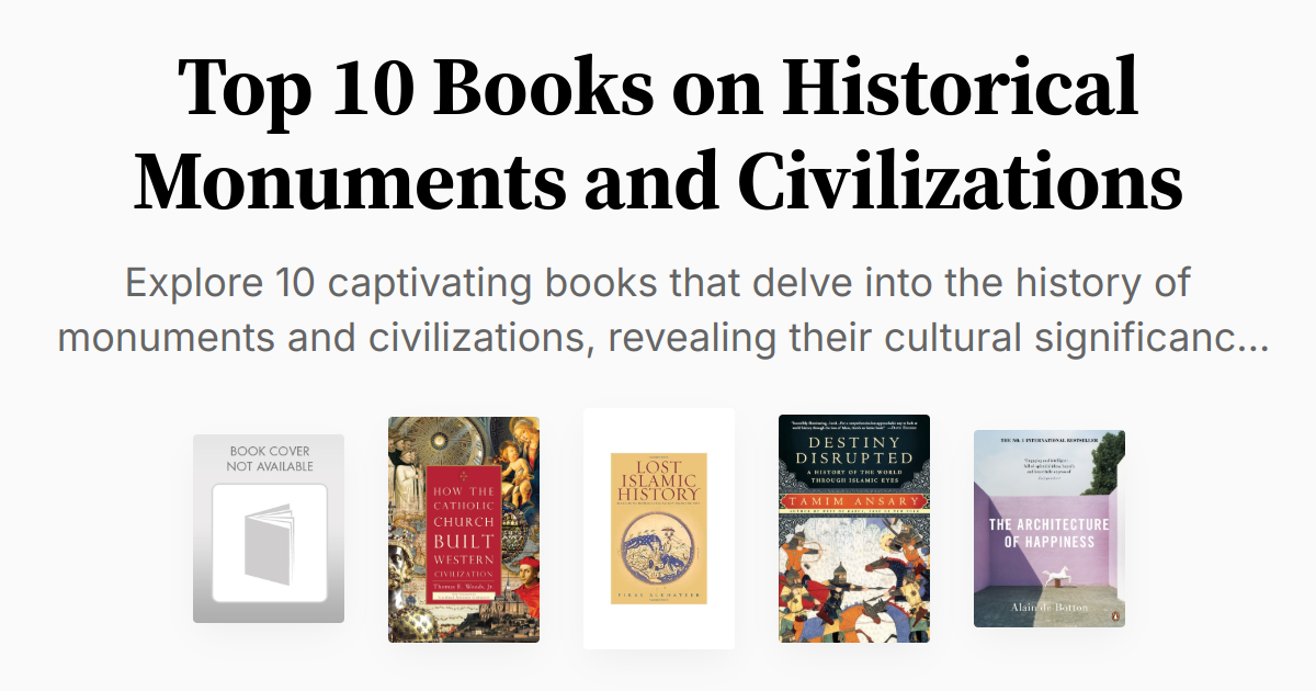 Top 10 Books on Historical Monuments and Civilizations | Summary & Audio